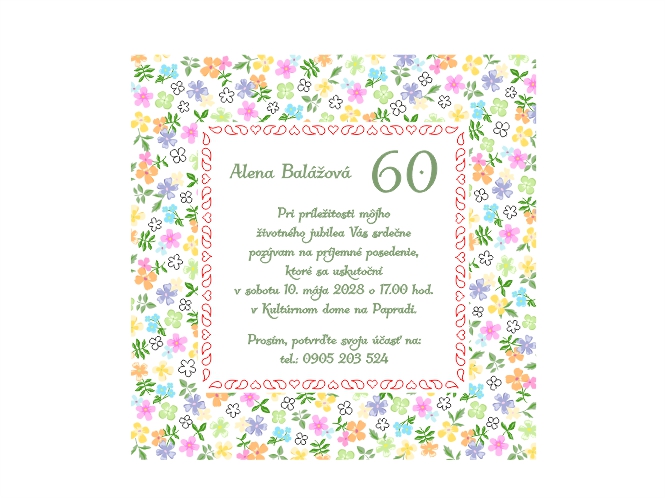 Pozvánky na 60 tku | PAMAS