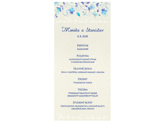 Svadobné menu | PAMAS