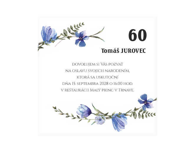 Modré kvety 60 | PAMAS